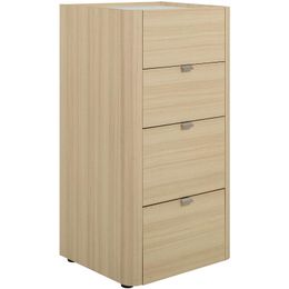 Kommode &raquo;SILVA KOMMODE 4 SCHUBLADEN&laquo; Eine praktische Kommode mit sehr hochwertiger Verarbeitung beige Spanplatte B/H/T: 55cm x 106cm x 47cm, 