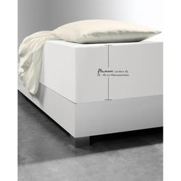 Fleuresse Spannbettlaken &raquo;Comfort XL&laquo; Mako-Jersey, f&uuml;r Matratzen bis 40 cm H&ouml;he, Bettlaken, Spannbetttuch beige Mako-Jersey, Obermaterial: 96% 