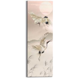 Reinders Wandbild &raquo;Kraniche in Pastel&laquo; beige Holzwerkstoff B/H/T: 30cm x 90cm x 2cm