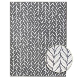 PRIMAflor-Ideen in Textil Teppich &raquo;Outdoorteppich REVERSO - Knitted Joy&laquo; rechteckig 5 mm H&ouml;he Wendeteppich, Zopfmuster, In- und Outdoor geeignet, 