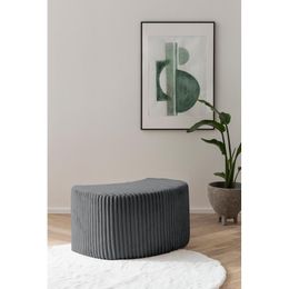 Home Affaire Hocker &raquo;MAISIE Cord, passende Erg&auml;nzung Drehsessel&laquo; in 3 Farben grau B/H/T: 52cm x 45cm x 38cm, Cord