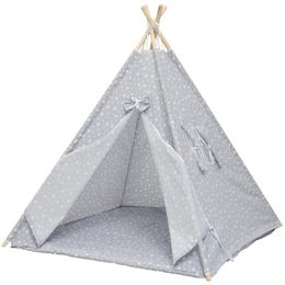 BABYGO Spielzelt &raquo;Little Tent&laquo; Made in Europe grau Holz Einheitsgr&ouml;&szlig;e