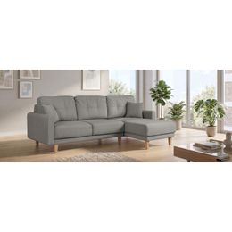 OTTO home Ecksofa &raquo;TRIPLO optionale Schlafsofa mit Bettkasten, Ma&szlig;e B/T/H: 234/164/89 cm&laquo; L-Form wahlweise mit Bettfunktion - Liegefl&auml;che 132x210 cm 