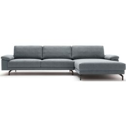 Creation BY ROLF BENZ Ecksofa &raquo;CR.450 elegantes Designsofa mit hohem Sitzkomfort&laquo; blau B/H/T: 294cm x 95cm x 178cm, Leder OSKAR, Recamiere rechts