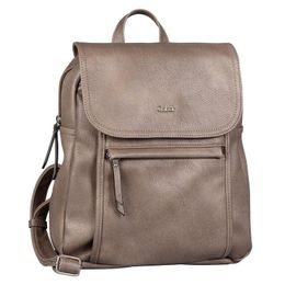 Gabor Damen Rucksack &raquo;Mina&laquo; aus weichem leichten Lederimitat, l&auml;ssig im praktischen Format beige B/H/T: 26cm x 31cm x 10cm