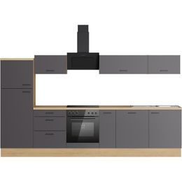 KOCHSTATION K&uuml;chenzeile &raquo;KS-Sion&laquo; Breite 330 cm, schnelle Montage mit OPTIsnap, wahlweise mit E-Ger&auml;ten B/H/T: 330cm x 186cm x 60cm, ohne E-Ger&auml;te