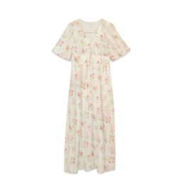 V&eacute;ro Moda Vero Moda Kleid 'VMBella' Damen Gr&ouml;&szlig;e 40 creme / grasgr&uuml;n / lachs Sommerkleid
