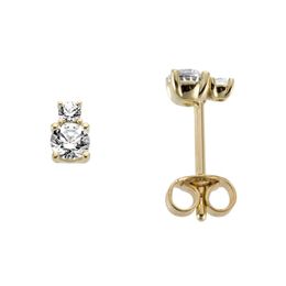 Firetti Damen Paar Ohrstecker &raquo;Schmuck Geschenk Gold 333 Ohrschmuck&laquo; mit Zirkonia (synth.) gold Gelbgold 333