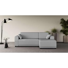 Home Affaire Ecksofa &raquo;TAMMO&laquo; L-Form grau 100% Polyester B/H/T: 233cm x 80cm x 162cm, Struktur, Recamiere rechts
