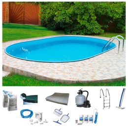 my POOL BWT Ovalpool &raquo;PREMIUM&laquo; H&ouml;he 135 cm, in verschiedenen Gr&ouml;&szlig;en blau &Oslash;/B/H/L: Breite 400cm x H&ouml;he 135cm x L&auml;nge 800cm, 36.000 l