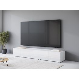 OTTO home Lowboard &raquo;Denver 250 cm f&uuml;r bis zu 98-Zoll TVs - Weltmeisterschaft im XXL Format&laquo; Wahlweise mit oder ohne offenes Fach in der Mitte wei&szlig; B/H