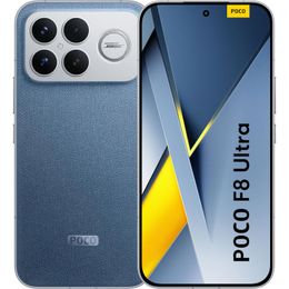 Xiaomi Smartphone &raquo;Poco F8 Ultra&laquo; denim blue blau 50MP Light Fusion 950 mit OIS Flaggschiff 5x Teleobjektivkamera