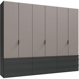 wimex Faltt&uuml;renschrank &raquo;Oxford by fresh to go, in der Breite 300cm, in 2 H&ouml;hen erh&auml;ltlich&laquo; mit Schubladen, wahlweise mit oder ohne Spiegel, mit hochwertigen