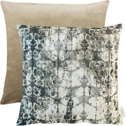 Apelt Dekokissen &raquo;Saphir&laquo; Wendekissenh&uuml;lle mit F&uuml;llung, 1 St&uuml;ck grau Leinen, Polyester B/L: 45cm x 45cm, 1 Stk.