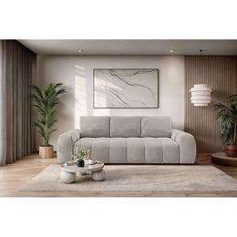 OTTO home 3-Sitzer &raquo;AZITA optionale Schlafsofa mit Bettkasten, Breite 253cm&laquo; Sofa mit Wellenunterfederung, Bubble-Optik, Verl&auml;ssliche Qualit&auml;t 100% 