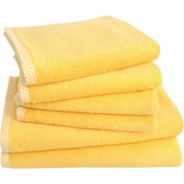 Dyckhoff Handtuch Set &raquo;Pure Natural Uni&laquo; Set 6 Frottier BIO Baumwolle, GOTS gelb Frottier, Obermaterial: 100% Baumwolle 6, Frottier