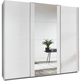 wimex Schwebet&uuml;renschrank &raquo;Bern Schiebet&uuml;renschrank&laquo; Schrank mit zus&auml;tzlicher Innenausstattung, Garderobe wei&szlig; Holzwerkstoff B/H/T: 225cm x 210cm x 64cm, 