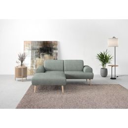 Home Affaire Ecksofa &raquo;Swift Scandic Design, komfortabler Federkern, Breite 192cm, L-Form&laquo; Federkern-Polsterung, B/T/H: 192/83/176 cm gr&uuml;n 100% 