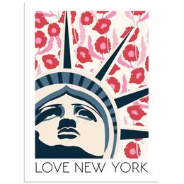 Artland Wandbild &raquo;Love New York&laquo; Elemente der Architektur 1 Stk. tlg. als Alubild, Leinwandbild, Poster, Wandaufkleber in verschied. Gr&ouml;&szlig;en Alu Dibond B/H/T: 