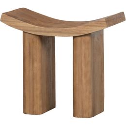 Woood Hocker &raquo;Japan aus Paulowniaholz mit matter Schutzschicht B 50 x T 25 x H 45 cm&laquo; Tragkraft 110 kg,Pflegeleicht,sichtbare Maserung, einfach zu 