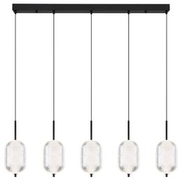 Globo LIGHTING H&auml;ngeleuchte &raquo;KURIUS&laquo; LED-Modul 1 Stk. Schwarze H&auml;ngeleuchte mit Acryl klar, Memoryfunktion, LED 60W schwarz 1, H: 120cm, 1 Stk.