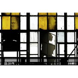 Livingwalls living walls Fototapete &raquo;Walls by Patel Bronx 1&laquo; glatt Vlies, Wand, Schr&auml;ge gelb Vlies B/L: 4m x 2,7m