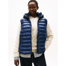Tommy Hilfiger Curve Damen Steppweste &raquo;CRV LW PADDED SLIM VEST&laquo; in gro&szlig;en Gr&ouml;&szlig;en, mit Kapuze blau 46