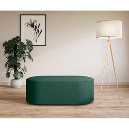 OTTO home Polsterhocker &raquo;EIVIND Sitzhocker, Ma&szlig;e: B/T/H: 142/70/48 cm&laquo; auch in Boucl&eacute; und Feincord, mit Wellenunterfederung gr&uuml;n 100% Polyester B/H/T: