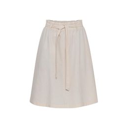 oxmo A-Linien-Rock 'Lerke' aus 100% Baumwolle Damen Gr&ouml;&szlig;e 42 beige