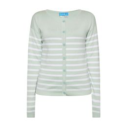 Sanika Strickjacke Damen Gr&ouml;&szlig;e M pastellgr&uuml;n / wei&szlig;