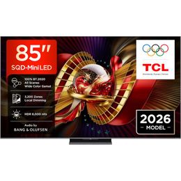 TCL Mini-LED-Fernseher &raquo;85C8LX1&laquo; 215 cm/85 &prime;&prime; SQD-Mini LED, HDR 6000 Nits, 100%BT.2020, 144Hz, AiPQ Pro,Dolby Vision schwarz Apple AirPlay & Google 
