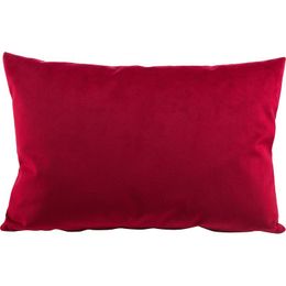 G&ouml;zze Dekokissen &raquo;Duval&laquo; mit Rei&szlig;verschluss, Kissenh&uuml;le ohne F&uuml;llung, 2 St&uuml;ck rot Polyester B/L: 60cm x 40cm, 2 Stk.