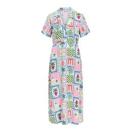 Object Kleid 'OBJEdie' Damen Gr&ouml;&szlig;e 40 hellblau / gr&uuml;n / rosa / rot Sommerkleid