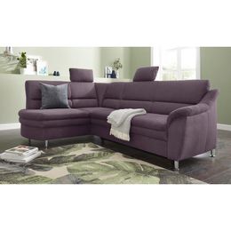 Sit & More sit&more Ecksofa &raquo;Cardoso L-Form&laquo; mit Federkern, wahlweise mit Schlaffunktion und Schubkasten grau Luxus-Microfaser (90% Polyester, 10% Polyamid);