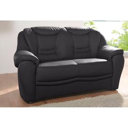 Sit & More sit&more 2-Sitzer &raquo;Bansin&laquo; inklusive Federkern schwarz Luxus-Microfaser ALTARA NUBUCK (100% Polyester);SOFTLUX -Kunstleder;NaturLEDER (echtes 