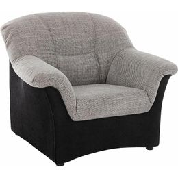 DOMO collection Sessel &raquo;SARAFINA Breite 102 cm, auch mit Federkern f&uuml;r noch mehr Sitzkomfort!&laquo; whlw. mit Federkern, elegantes Design grau Luxus-