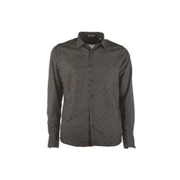 SL56 Button Up Shirt male size XS Brown / Grey / Black