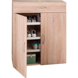 wimex Schuhkommode &raquo;Multiraumkonzept&laquo; Schubk&auml;sten auf Metallschienen braun Holzwerkstoff B/H/T: 80cm x 98cm x 40cm, 1 Stk., 2 Stk.