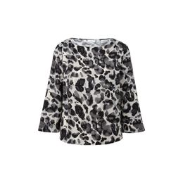 s.Oliver BLACK LABEL Bluse Damen Gr&ouml;&szlig;e XXL creme / grau / schwarz