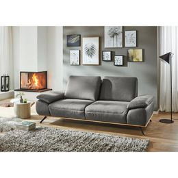 Die PlanBar 3-Sitzer &raquo;PN-EM18063, B: 232 cm, mit Kontrastnaht&laquo; optional mit echt bezogenem R&uuml;cken, Sitztiefen- und Armteilverstellung Sichtrahmen: Aus