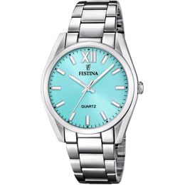 Festina Damen Quarzuhr &raquo;Boyfriend Collection&laquo; Armbanduhr, Damenuhr, Edelstahlarmband silber Einheitsgr&ouml;&szlig;e