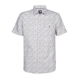 PETROL INDUSTRIES Button Up Shirt male size XXXL Pastel blue / Light yellow / Black / White