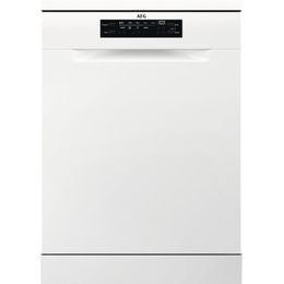 AEG Standgeschirrsp&uuml;ler 5000 &raquo;FFB7672APW&laquo; 14 Ma&szlig;gedecke AirDry: Kein Nachtrocknen silber 30 Minuten-Programm: Schnelle und effiziente Reinigung