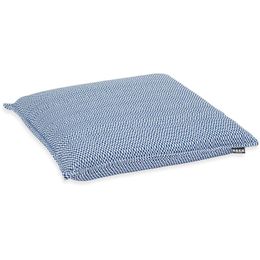 HOCK Sitzauflage &raquo;Brian&laquo; Outdoor Sitzkissen, 40x40x6cm, Stuhlkissen, schwarz, kleingemustert blau Obermaterial: 100% Polypropylen B/H/T: 40cm x 6cm, 1 Stk.