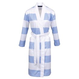 Carl Ross Damenbademantel &raquo;wash&wear&laquo; 1 Stk. Kimono blau Frottier 44/46 L: 110cm