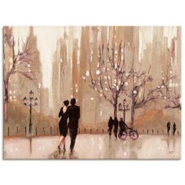 Artland Wandbild &raquo;Ein Abend in der Natur&laquo; Paar 1 Stk. tlg. als Leinwandbild, Poster in verschied. Gr&ouml;&szlig;en beige Leinwand B/H/T: 80cm x 60cm, Leinwandbild Paar 