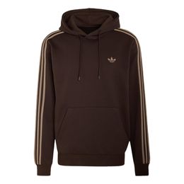 ADIDAS ORIGINALS Sweatshirt '3-STRIPES' male size XL Chocolate / Brocade