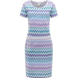 Ragwear Kleid 'Youmodo' Damen Gr&ouml;&szlig;e 40 hellblau / lila / lavendel Sommerkleid