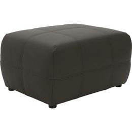 DOMO collection Hocker &raquo;BRANDON, komfortabel&laquo; kleine Ausf&uuml;hrung, passend zu "Brandon" in Leder und Luxus-Kunstleder grau Luxus-Kunstleder;100% 