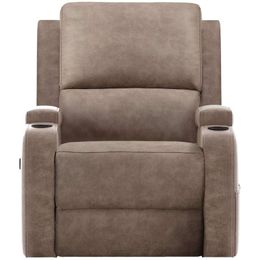 OTTO home Relaxsessel &raquo;NAPORI Microfaser, Kinosessel, Multimedia-Sessel&laquo; TV-Sessel mit manueller u elektrischer Relaxfunktion u. Getr&auml;nkehalter 100% 